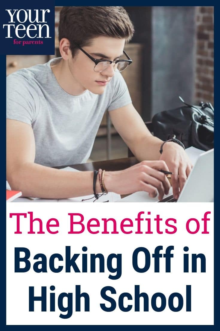 Backing Off in High School May Help Them Succeed in College