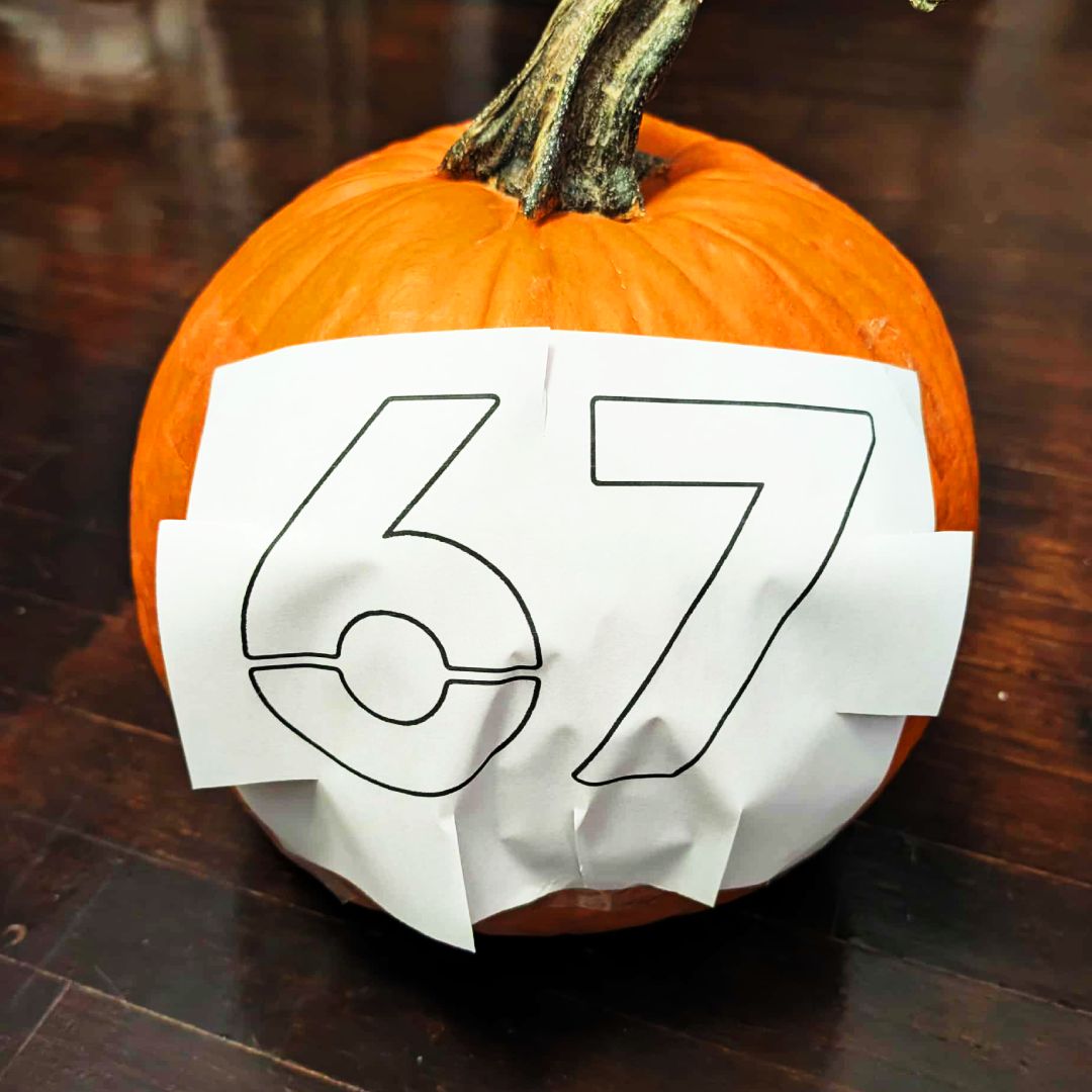 6-7 Meme Pumpkin Stencil for Halloween - Your Teen Magazine